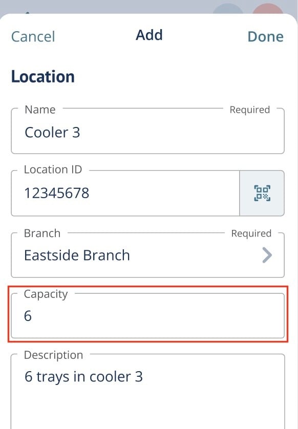 Set up tracking locations in the Passare Mobile App