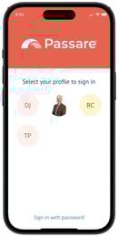 Sign in to Passare Mobile