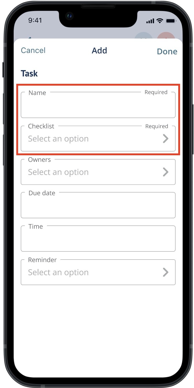 Getting started with mobile case tasks