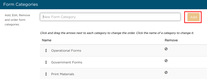 How to Customize Form Categories & Documents