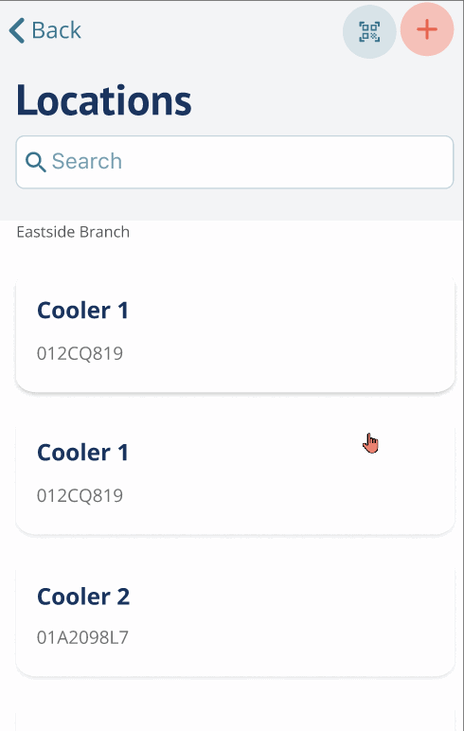 Set up tracking locations in the Passare Mobile App