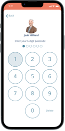 Sign in to Passare mobile