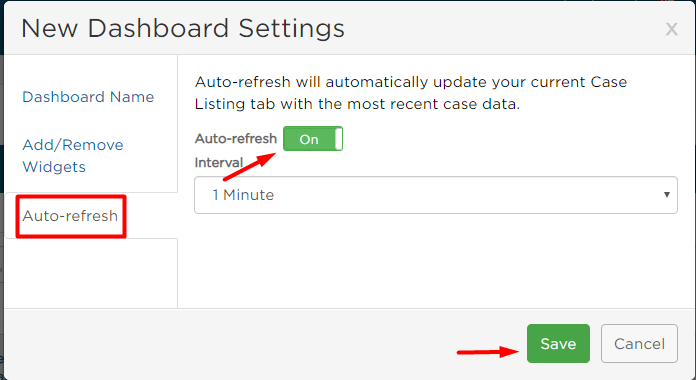 Manage your ASD Dashboard