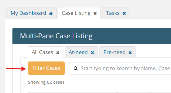 Delete and restore cases