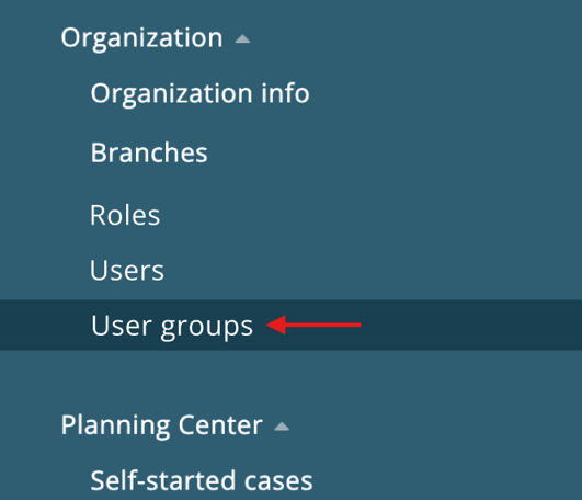 Create user groups