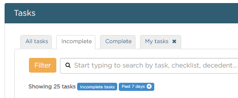 Getting started with Tasks