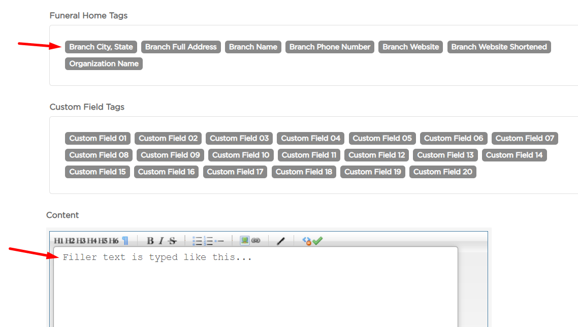 Create an obituary template