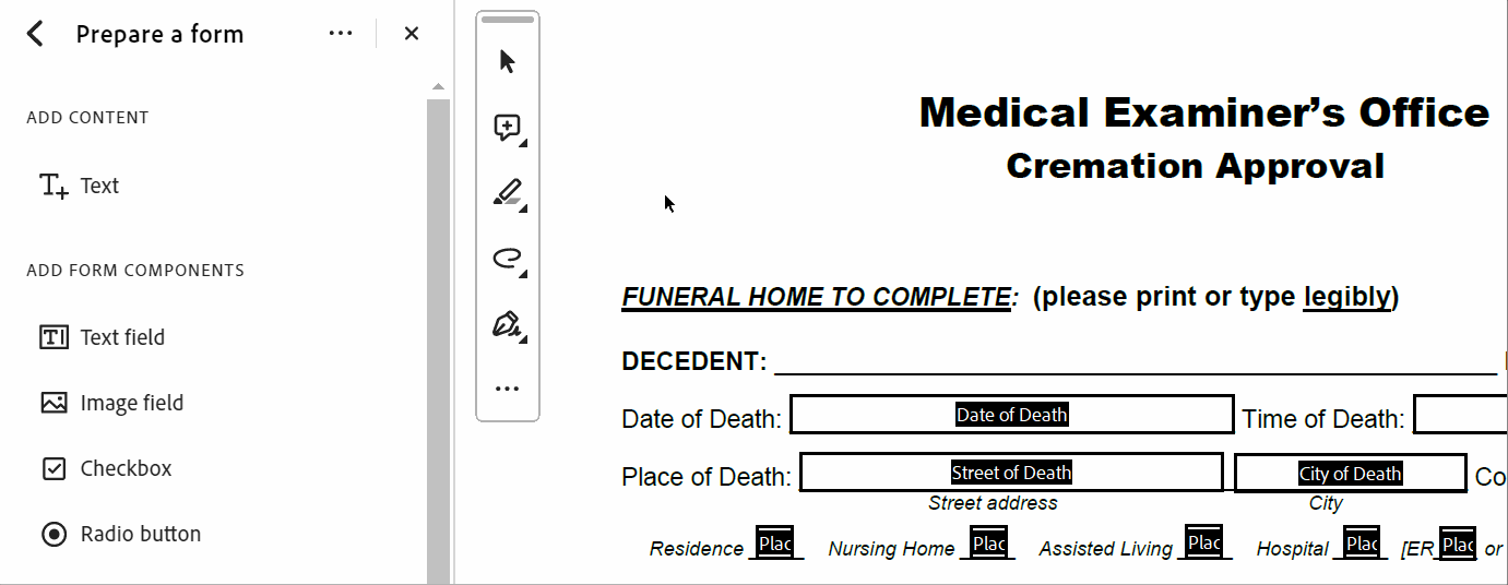 Create a custom document