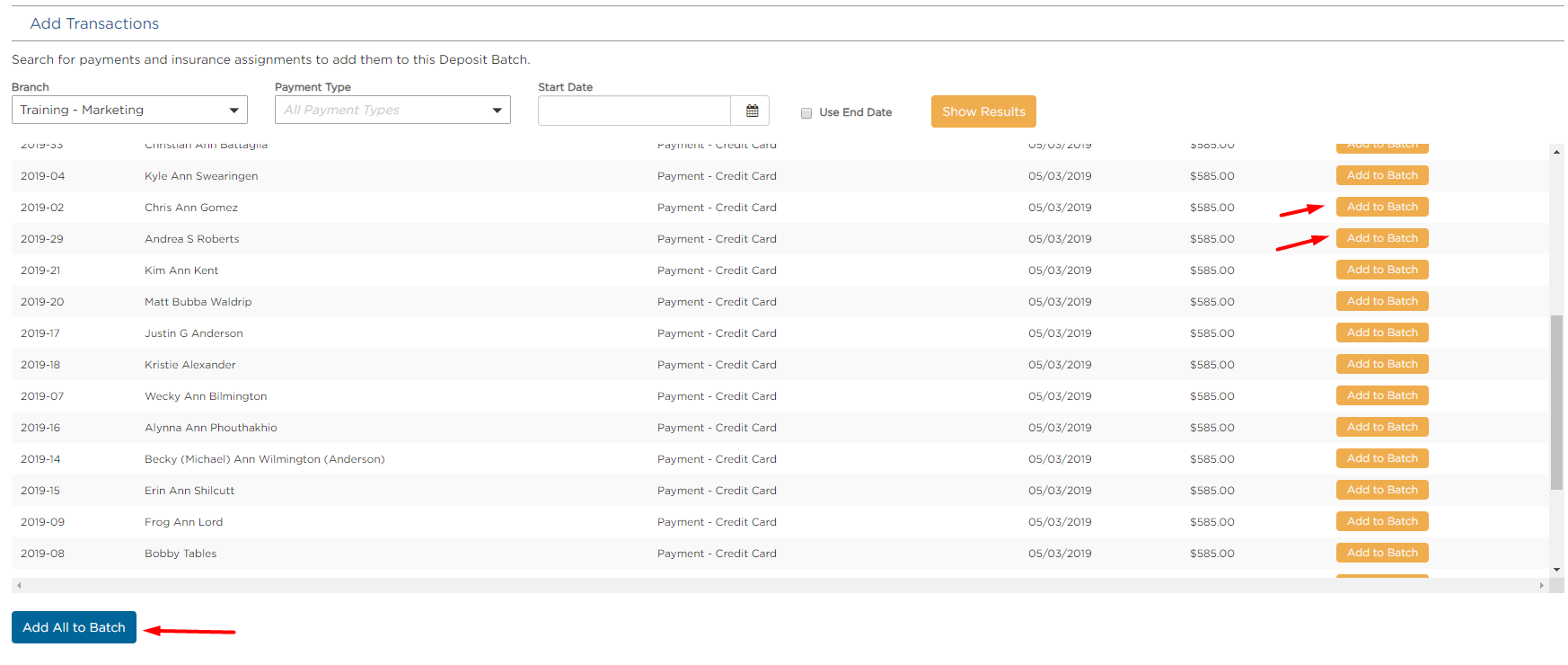 How to Run Batch Deposits