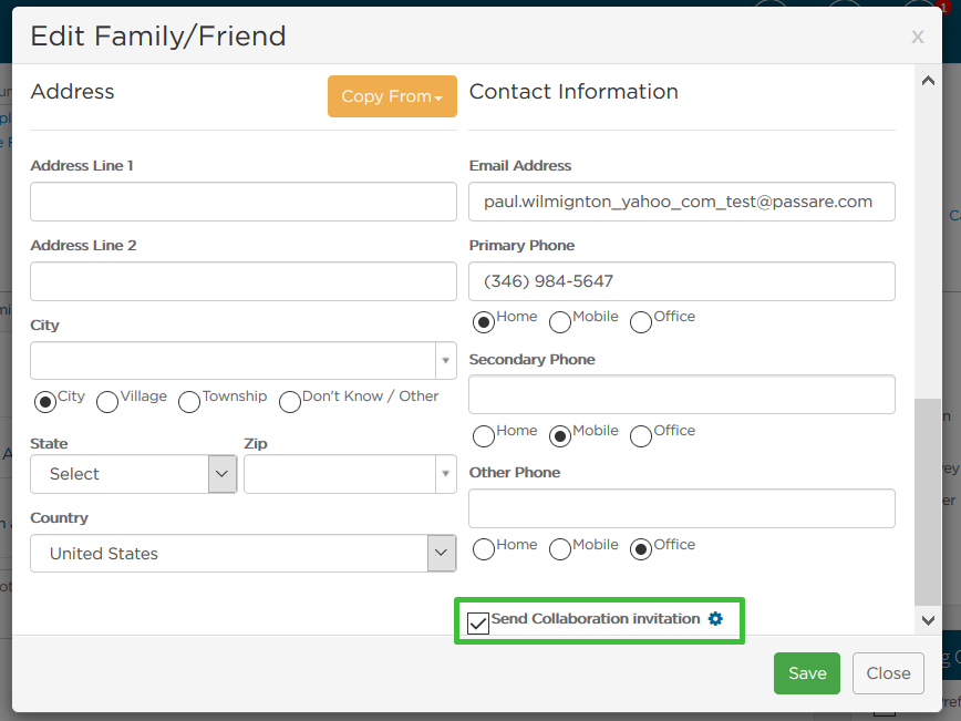 Send Planning Center invites via text or email