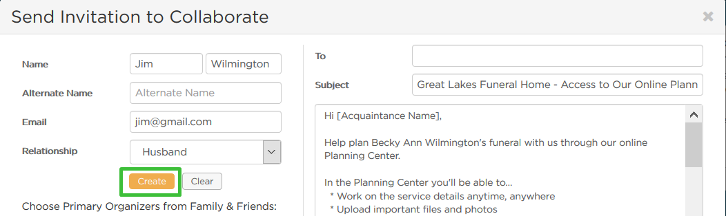 Send Planning Center invites via text or email